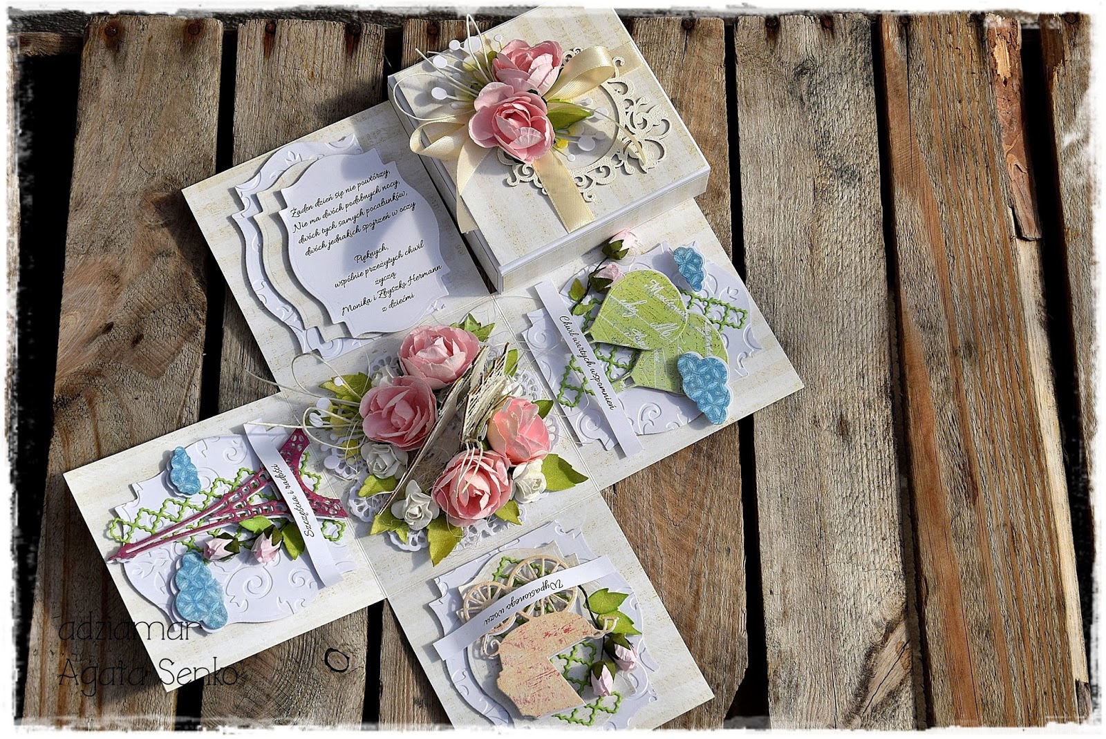 FILIGRANKI: Exploding box na ślub / Exploding box for a wedding