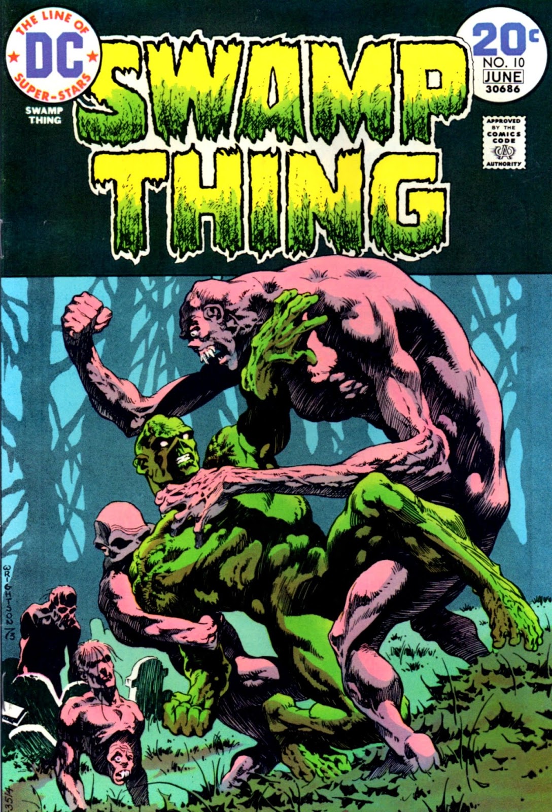 CRIVENS! COMICS & STUFF!: PART TWO OF THE ORIGINAL SWAMP THING COVER ...