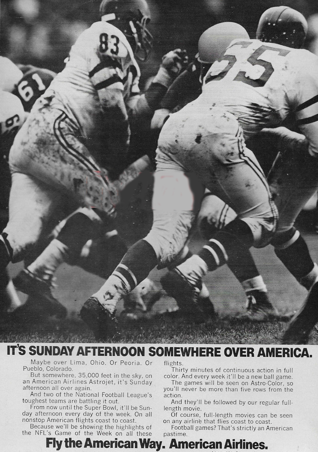 Pro Football Journal Presents: Memorabilia: NFL American Airline Ads