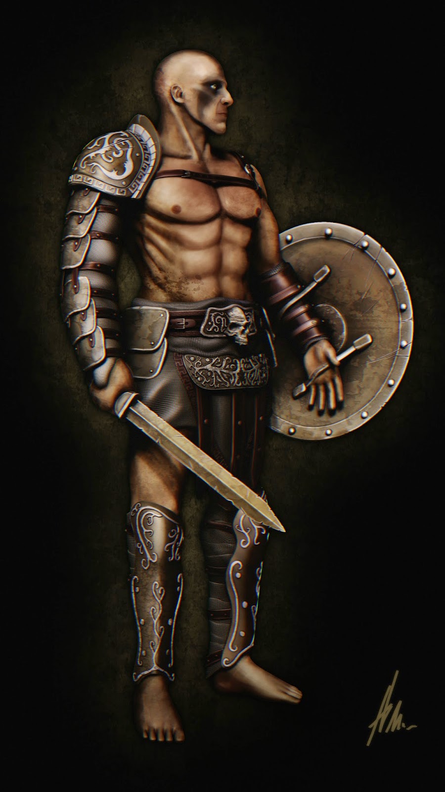 Andrew McCosh Modelling and Texturing: The Gladiator