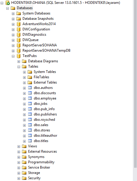 HodentekMSSS: Importing a data-tier application to SQL Server 2016