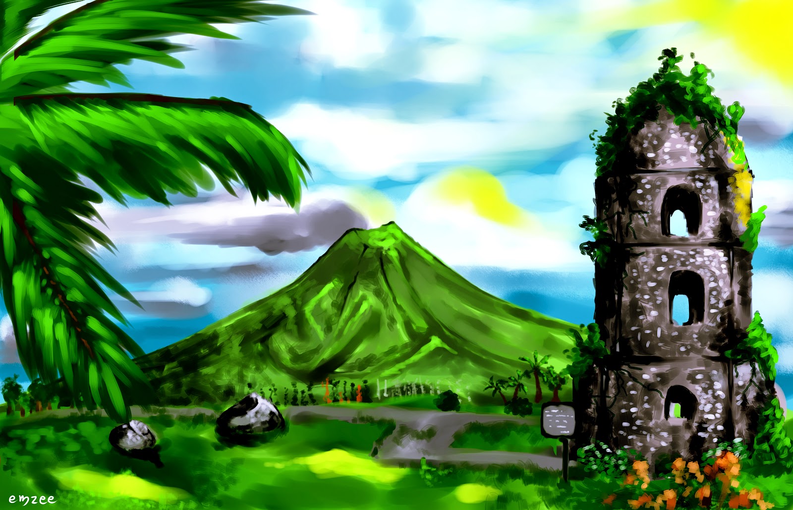 Art Bluck: Mt. Mayon