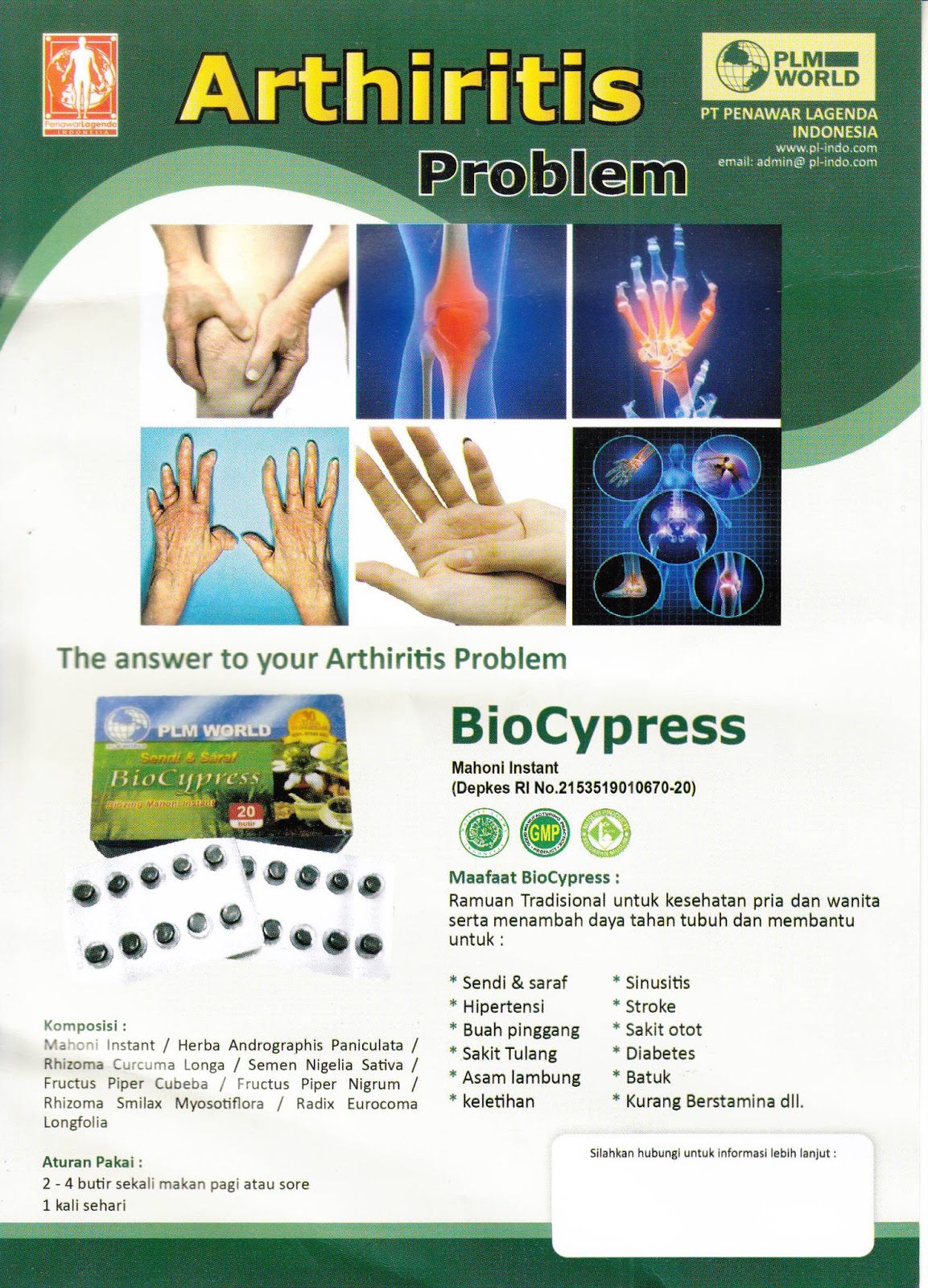 Obat Herbat Syaraf, Otot Tegang, Stroke, Diabet, dll