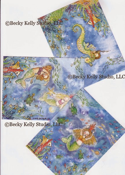 becky kelly artist blog: MERMAID POST CARD GIVE AWAY