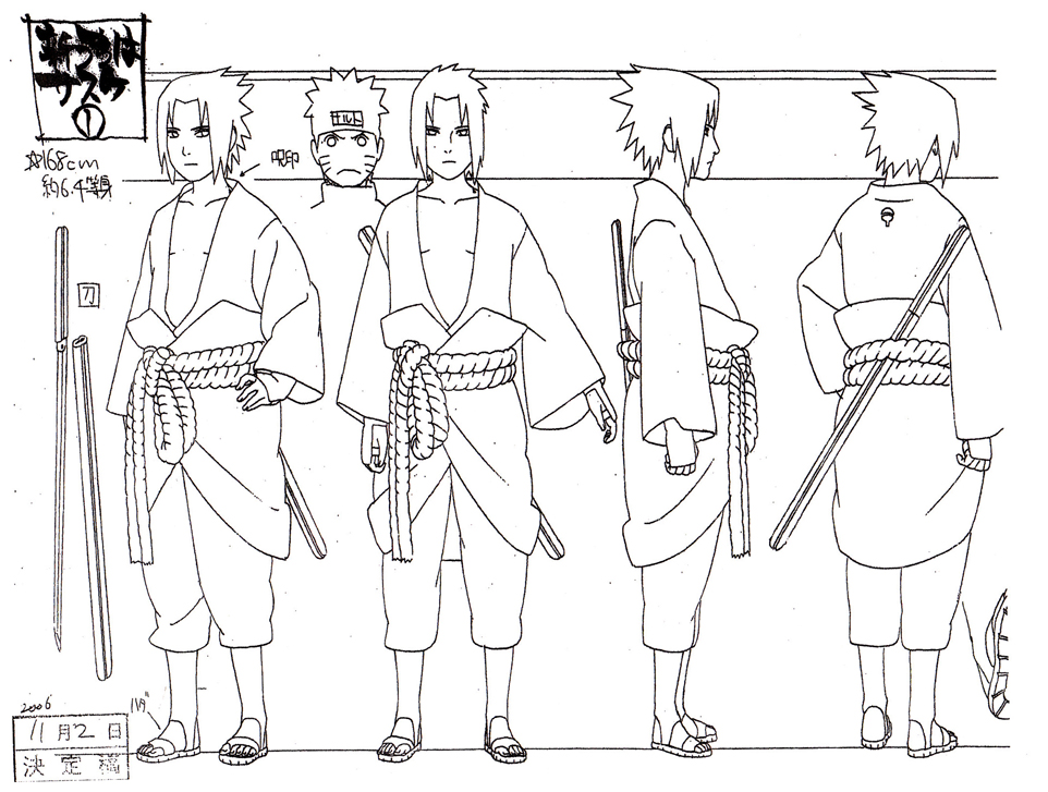 Naruto-Expo: Model sheet ou Settei Naruto (1)