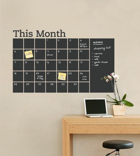 2d studio inspiratie: Kalender aan de muur