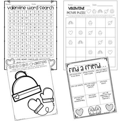 February NO PREP Printables & Activities for Valentine's Day ...