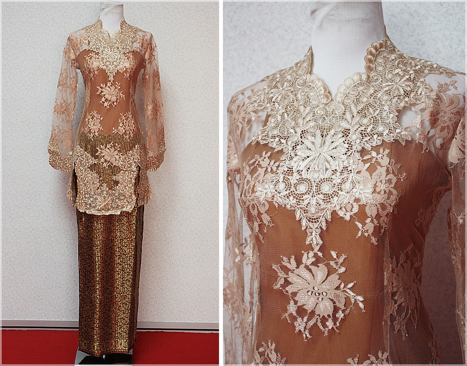 KURUNG LACE NATALIA: Beige (SOLD OUT) | Baju Kurung Empire