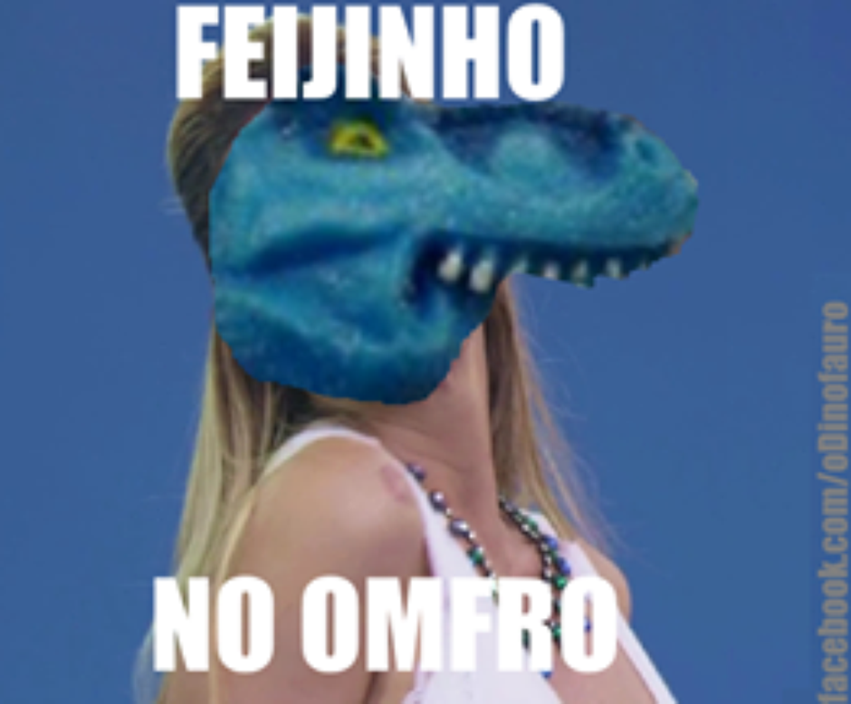 CLARABOIA: Meme do Dinofauro: dinossauro azul e fanho domina a internet ...
