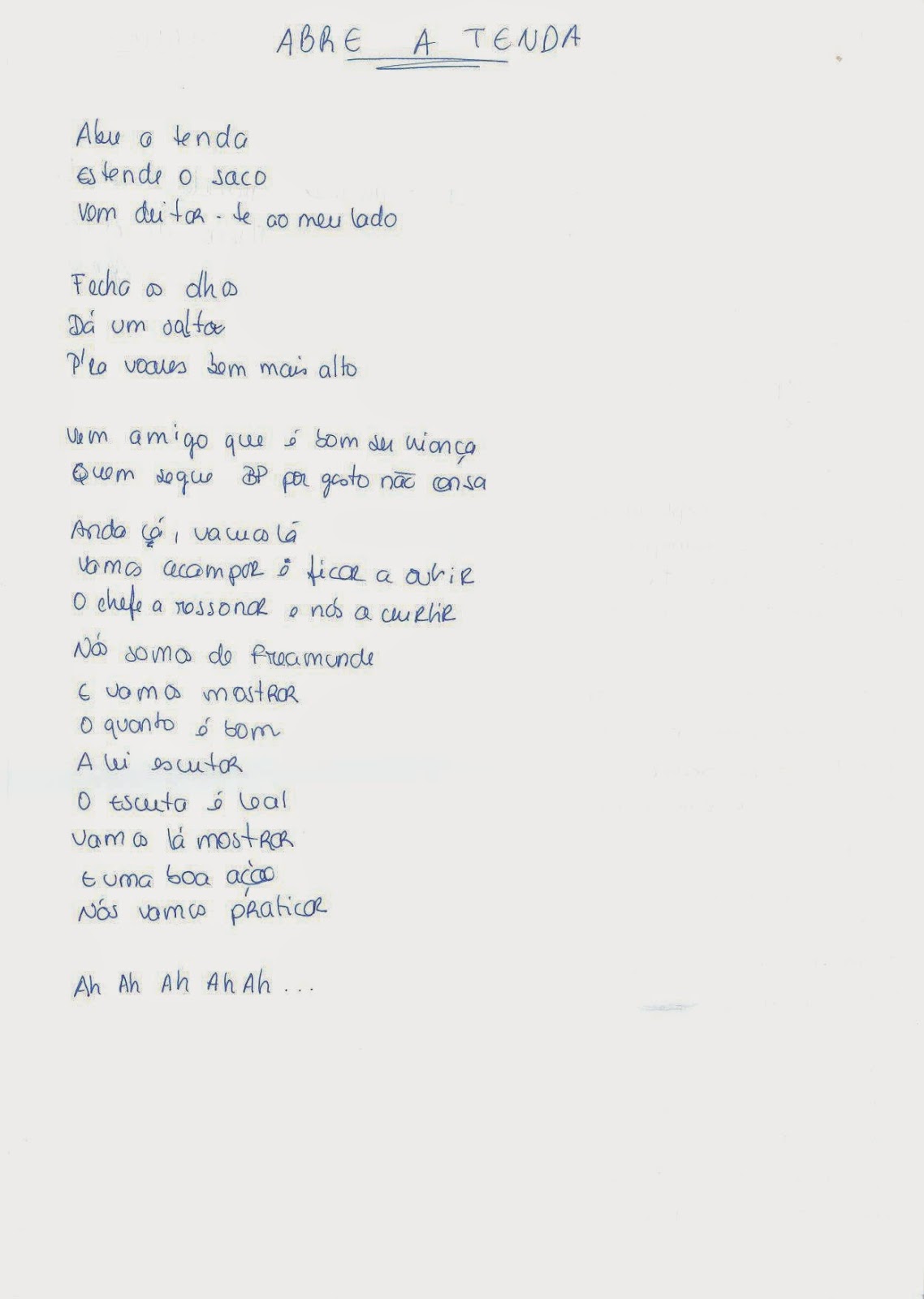 II Secção - Exploradores: Musicas para as Janeiras