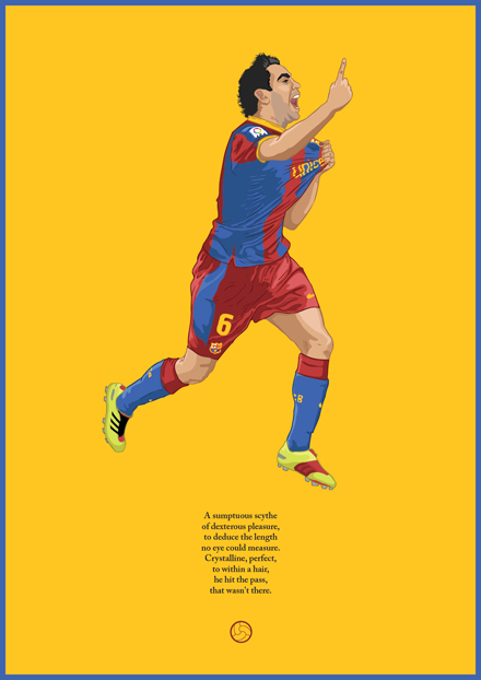 Cartoon Pictures of Xavi Hernandez