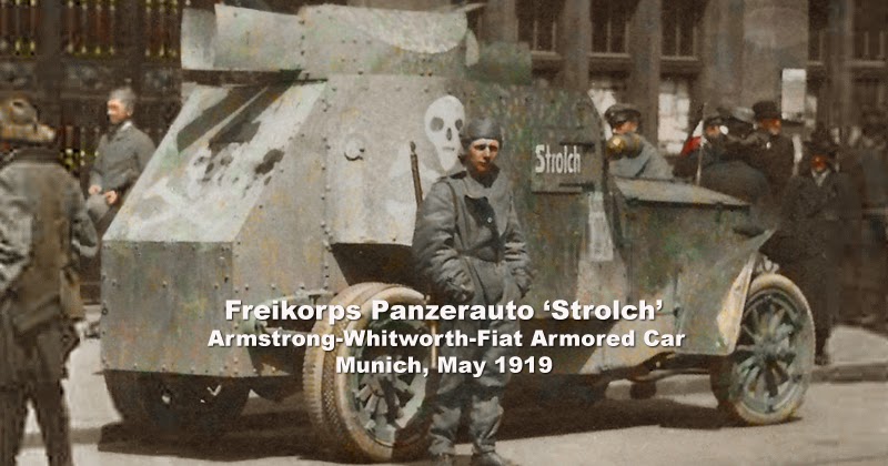 Armored Cars in the WWI: German Freikorps Panzerauto ''Strolch ...