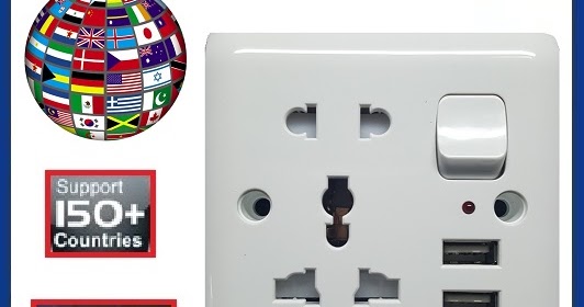 ALL FOR HOME STORE: Multi Socket Adapter + 2 universal Charging USB port