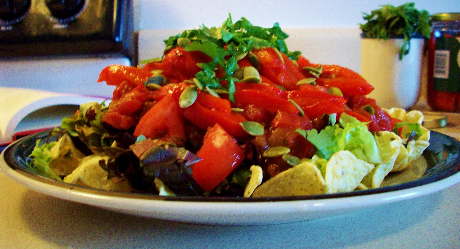 365 Vegan Challenge: Seven Layer Garden Nachos