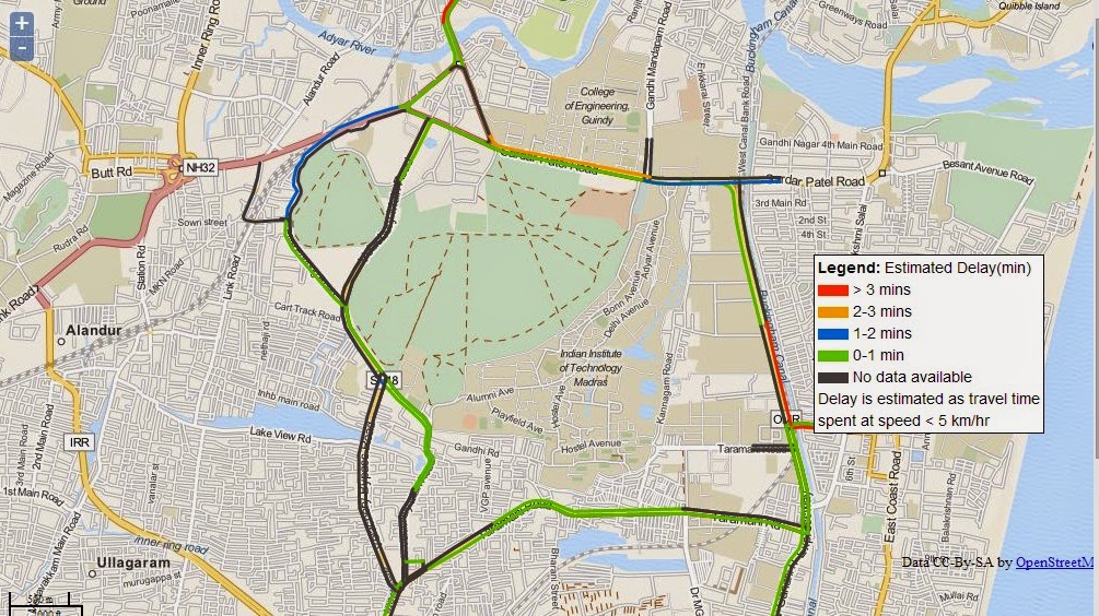Know Thy Traffic - IIT Madras creates Real Time Traffic Information ...