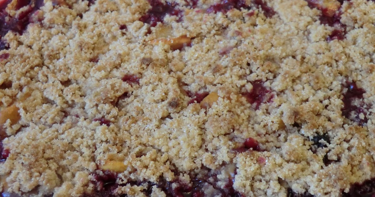 Crumble aux fruits rouges, pommes et cranberries sans gluten et sans ...
