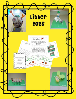 Litter Bugs Earth Day Recyling Project | Yearn to Learn