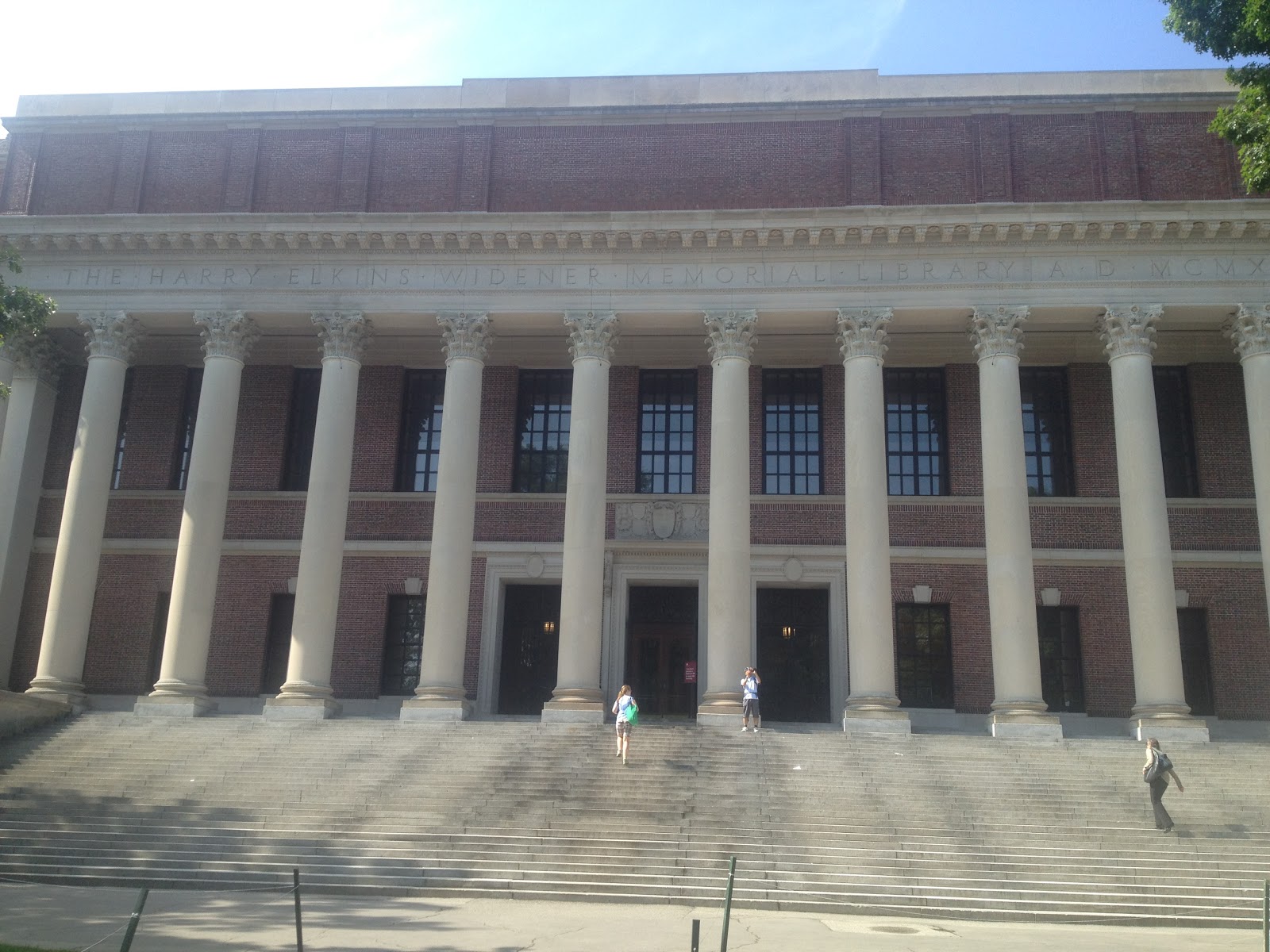 Aussie at Harvard: Widener Library