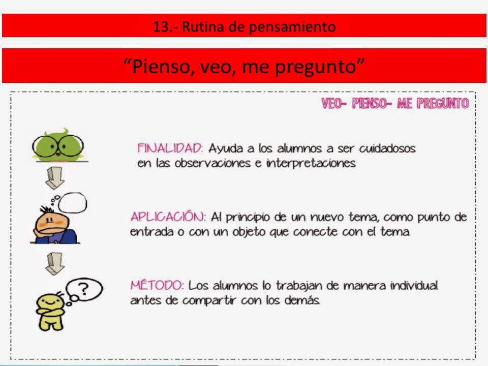 EXPERIENCIAS DE ACTUALIDAD PEDAGÓGICA.: XI.- RUTINAS DE PENSAMIENTO EN ...