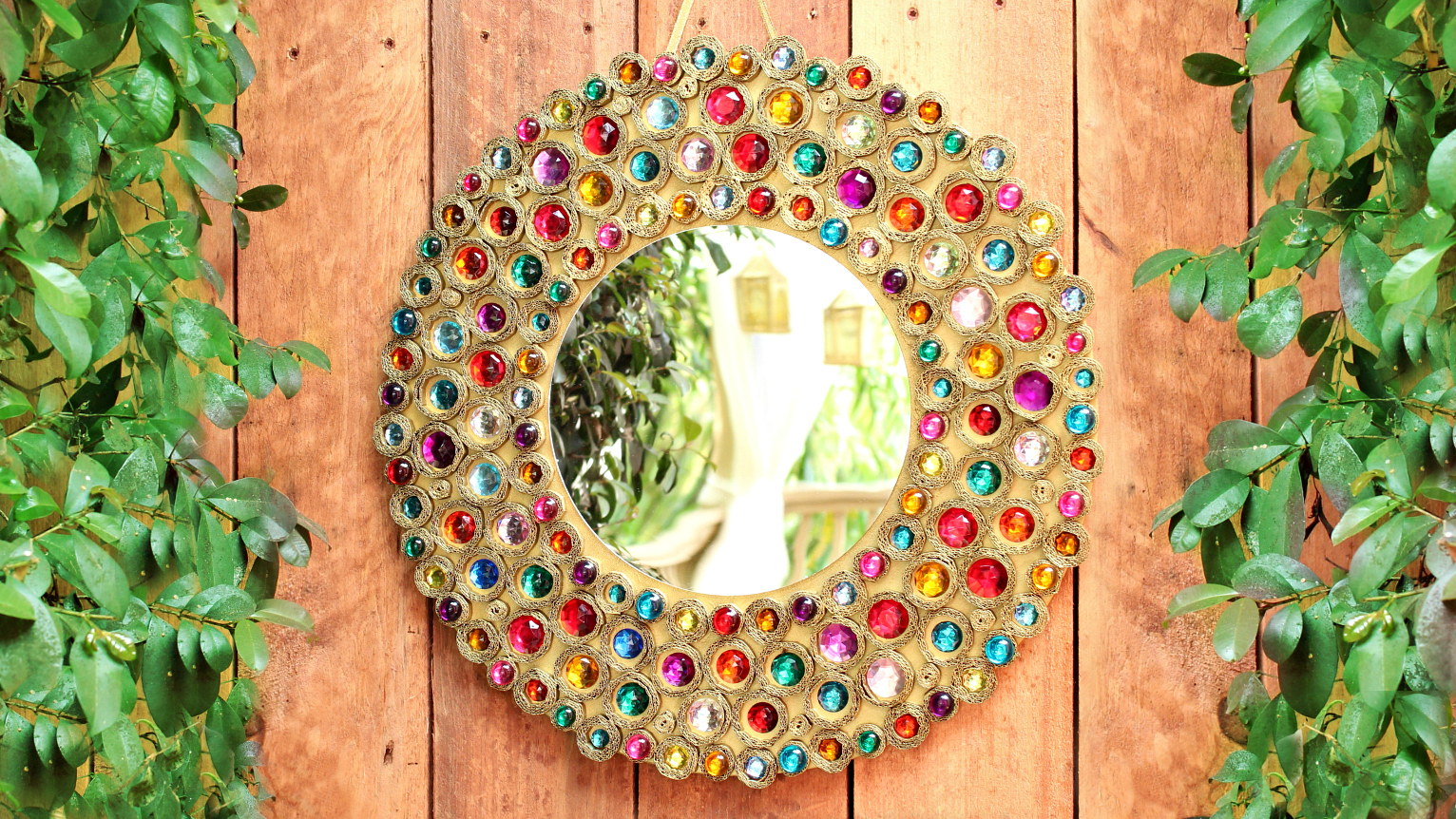 Mark Montano: Bejeweled Boho Cardboard Mirror