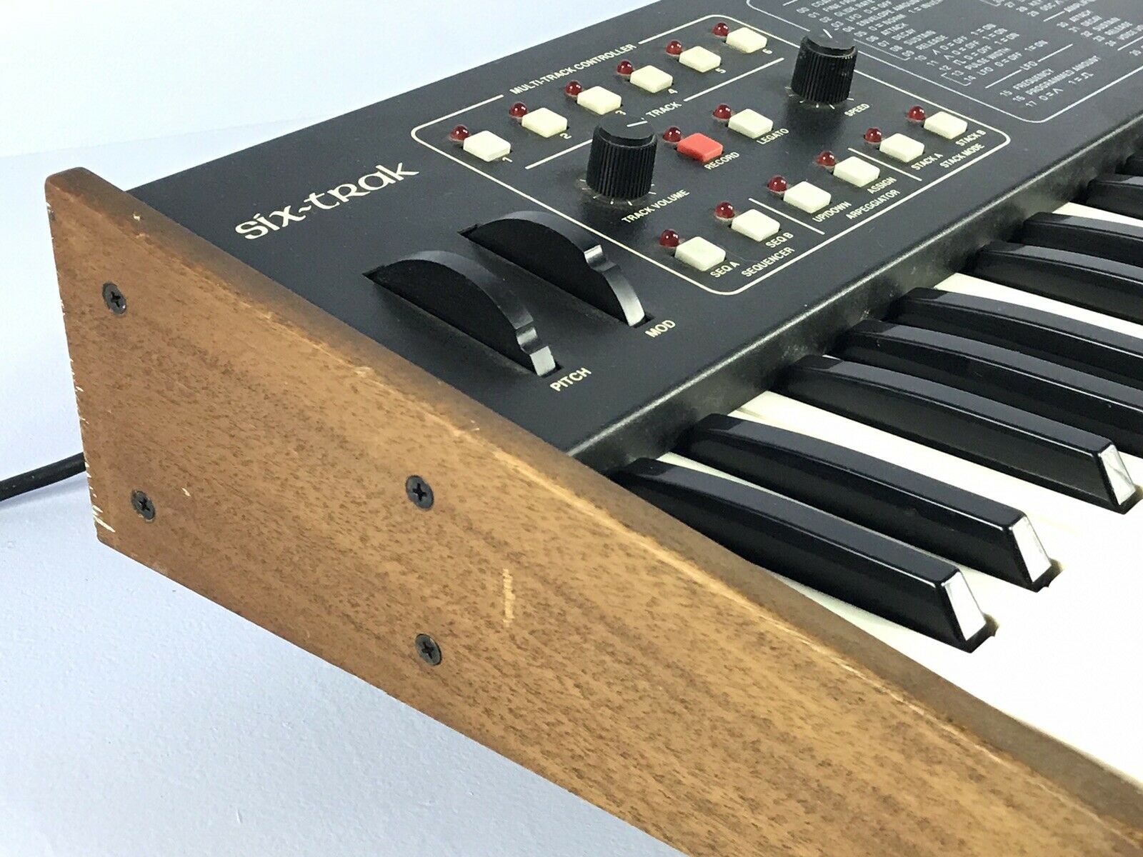MATRIXSYNTH: Sequential Circuits Six-trak Analog Synthesizer SN 0030027