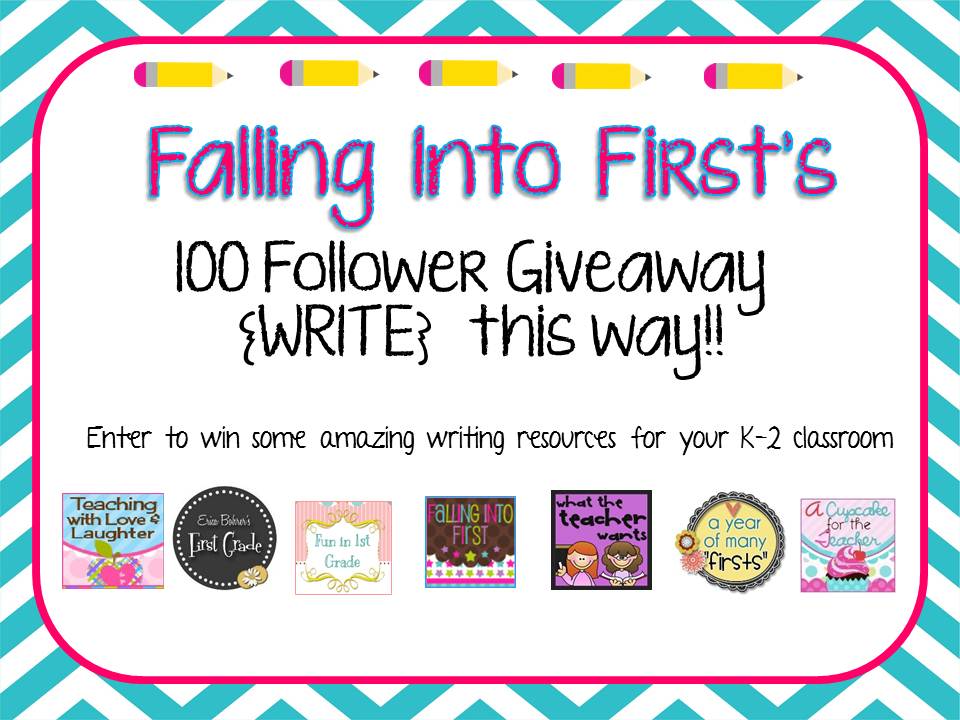 100 Follower Giveaway WRITE This Way!! | Falling into First