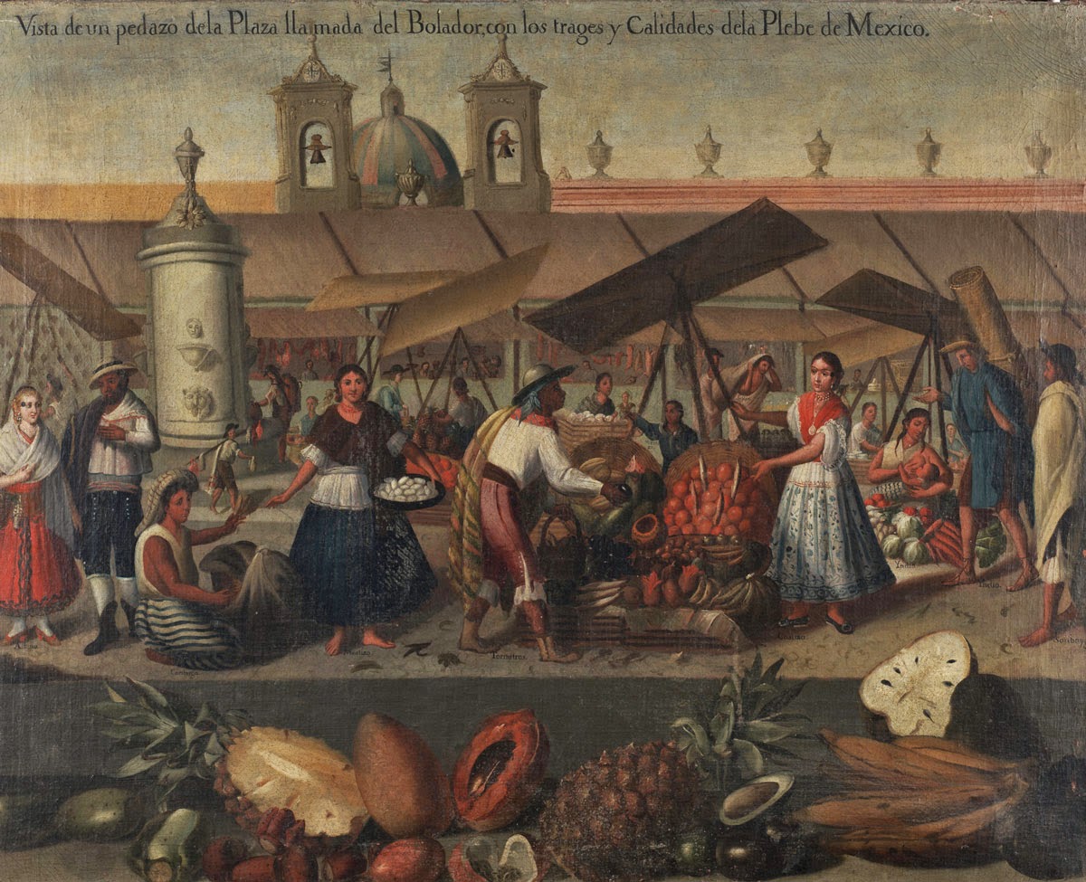 Clio-Mexico-luiselli: Escenas vida cotidiana novohispana