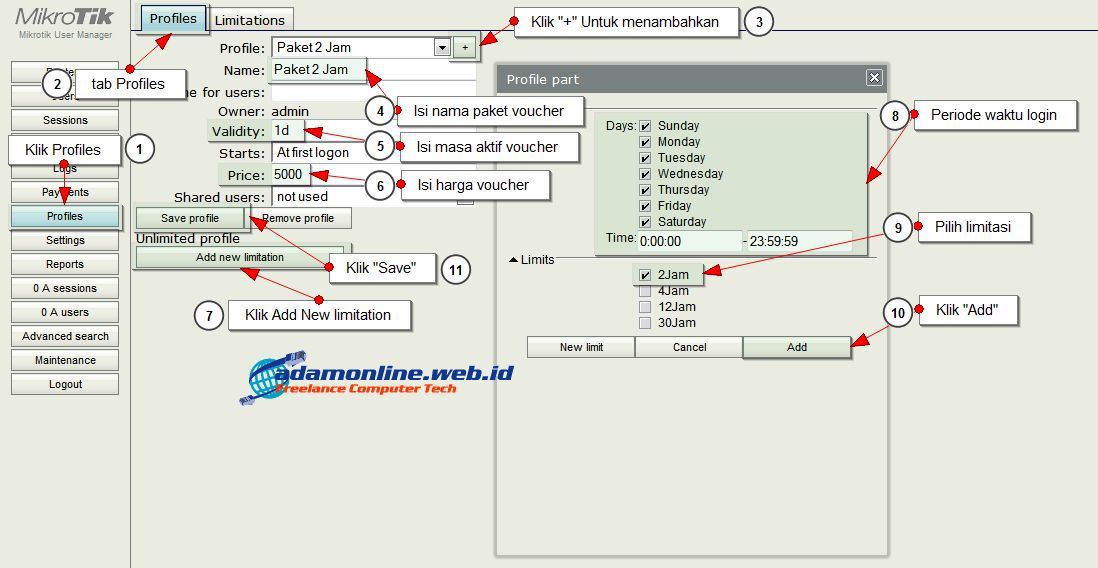belajar komputer: Userman di MikroTik