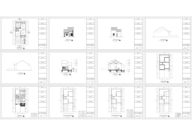 Contoh Gambar IMB (Ijin Mendirikan Bangunan) Rumah Tinggal 1 Lantai ...