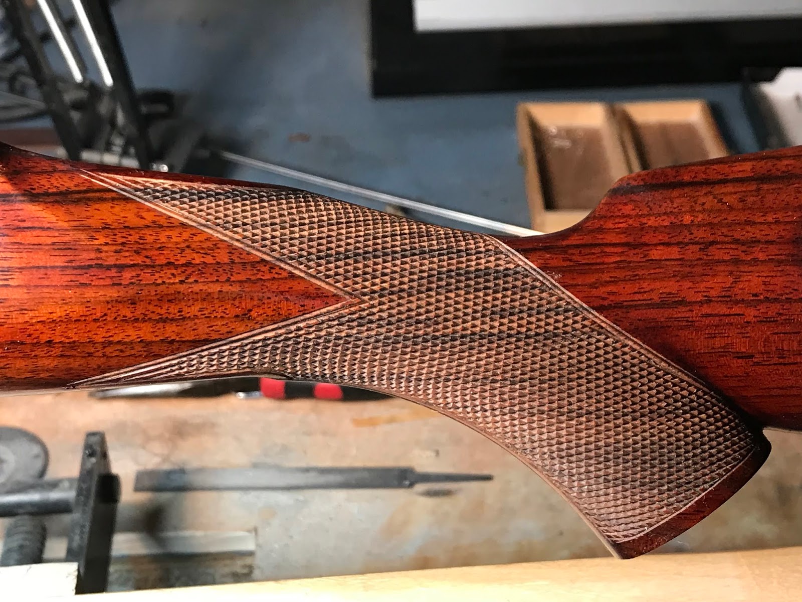 Multitalented Alaskan Artist: Jesse Brennan: Checkering Cradle