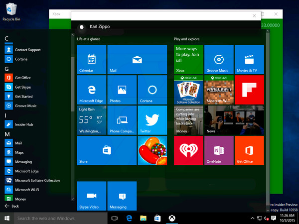 Windows 10 Insider Preview Build 10558 ISO for x64 | Talha Webz