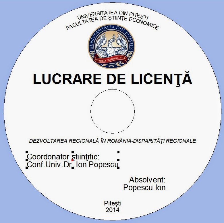 COPERTARE LICENTA, DISERTATIE