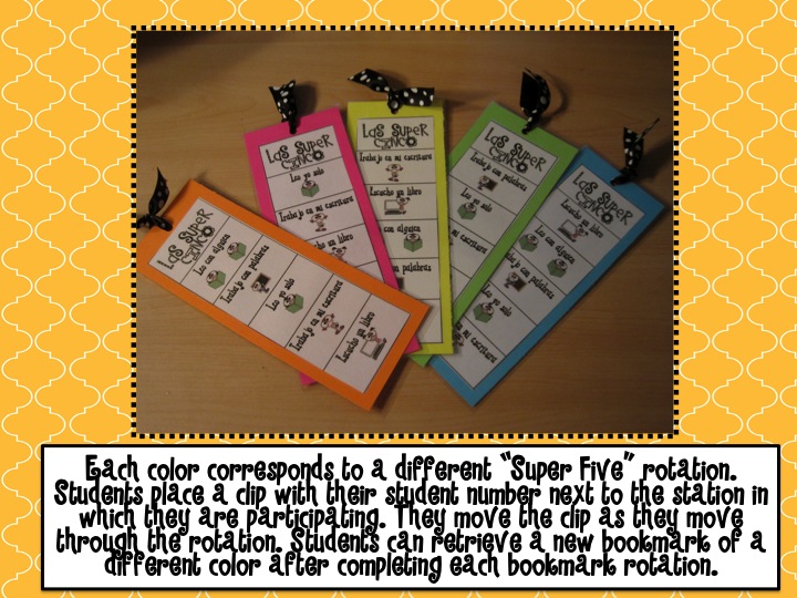 The Second Grade Superkids: "Super Five" Bookmarks