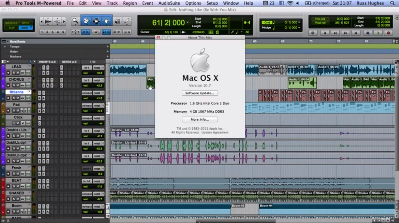 Blog do Daniel Raizer: Pro Tools 8 no Lion?