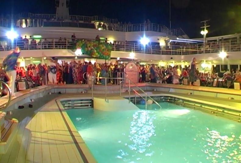 ORIANA of 1995: Deck parties on ORIANA