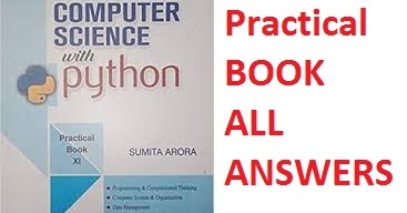 Class 11 Computer Science Python Practical book solution of Sumita ...