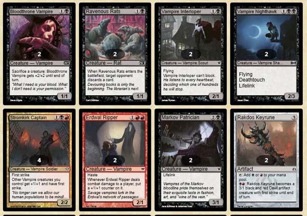Magic the Gathering Adventures: ISD+RTR Vampire Rakdos Online Deck