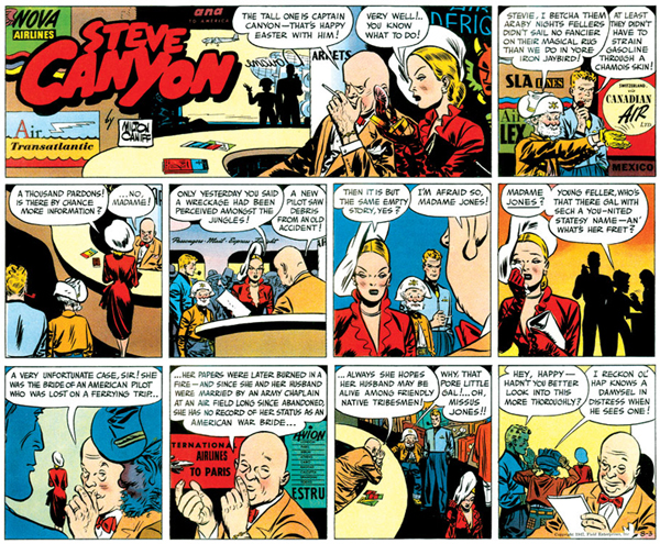 Fruitless Pursuits: Steve Canyon Reprint On The Way! or How Modesty ...