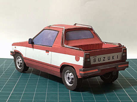 Suzuki Mighty Boy Paper Model | Paperized Crafts
