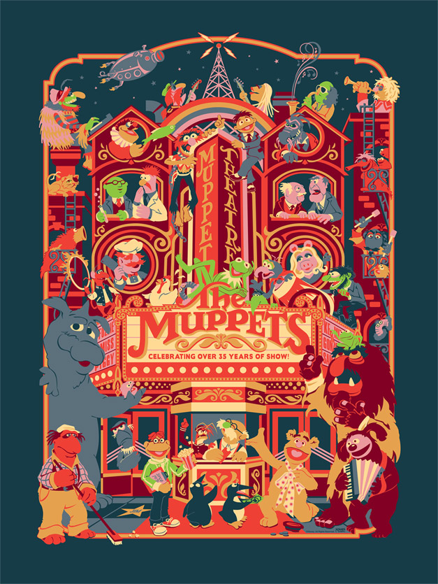 INSIDE THE ROCK POSTER FRAME BLOG: New Muppets Silk Screen Poster by ...