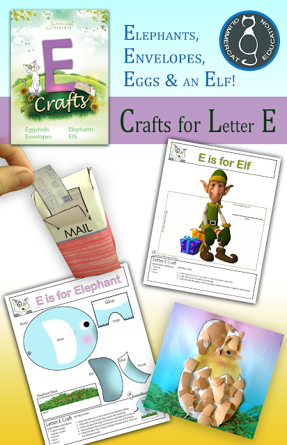Glimmercat Education: Elephants, Envelopes, Eggs & an Elf! Crafts for ...