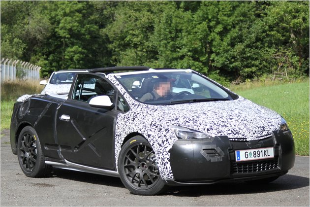 Garage Car: The new Opel Astra Convertible 2013 Spyshots and details