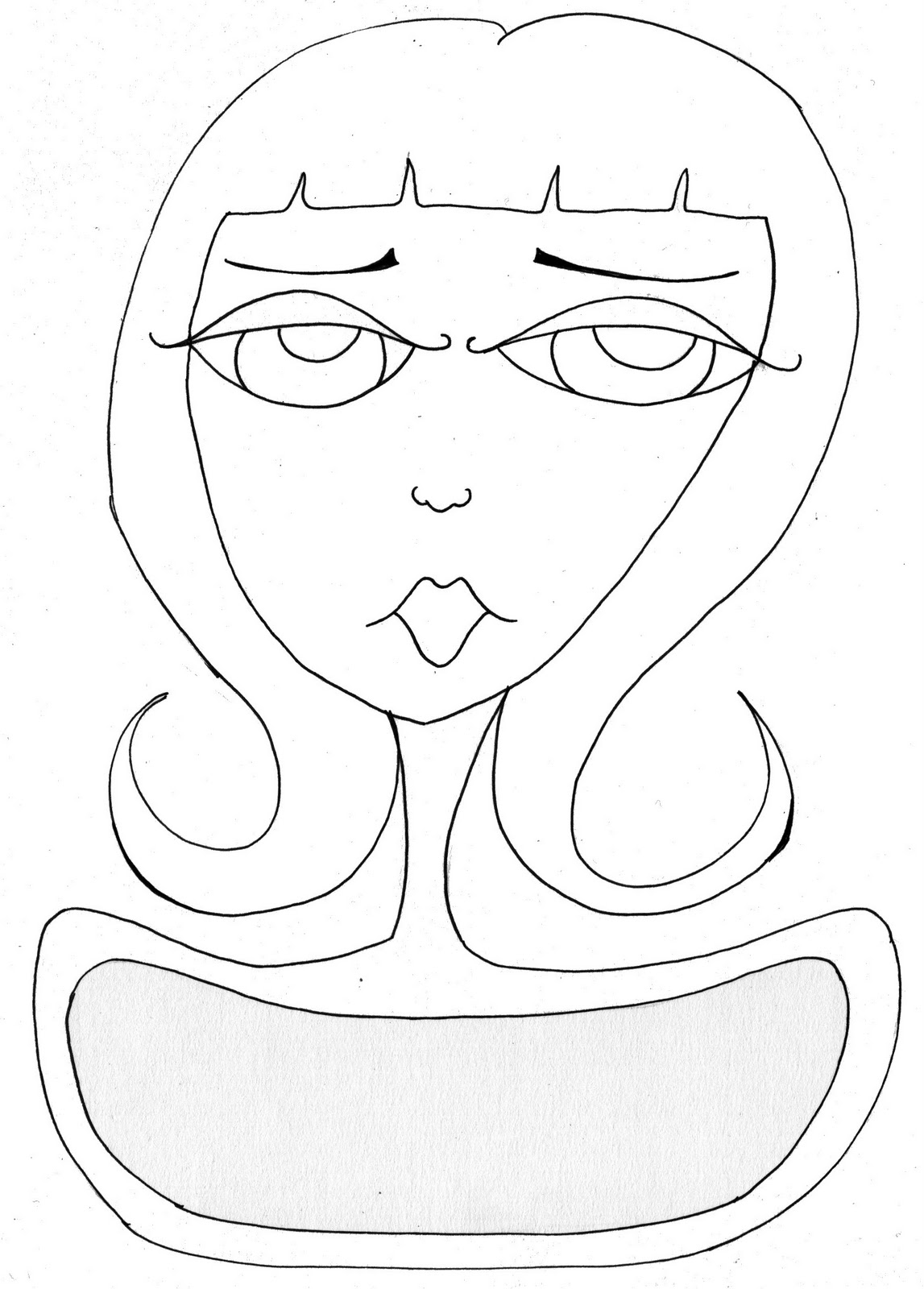 Kai-Zen Doodles: Printable Ladies Journaling Spots & FREEBIE