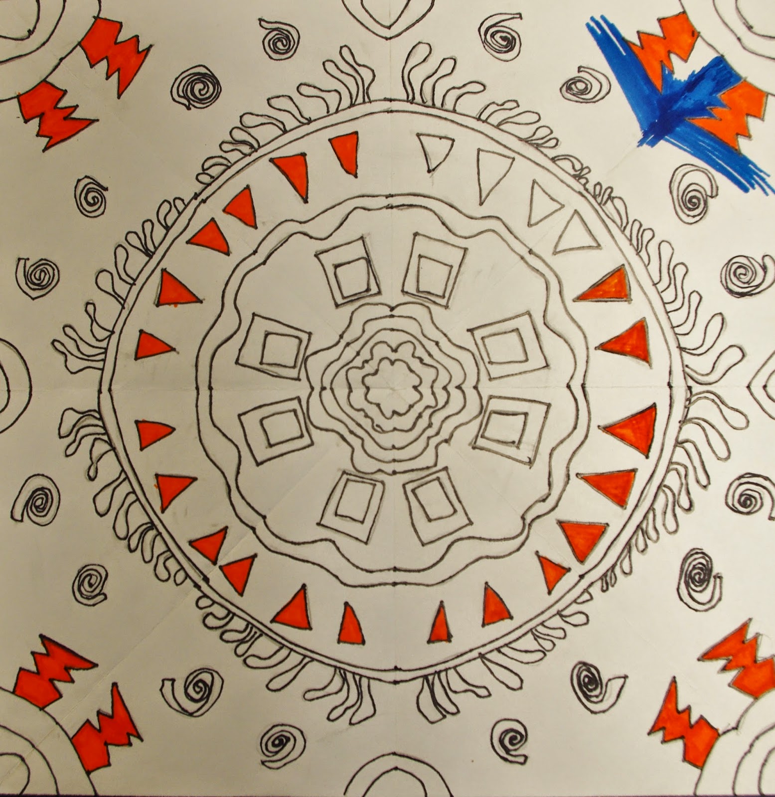Miss Fisichella's Art Class II : 5th Grade Radial Symmetry Designs