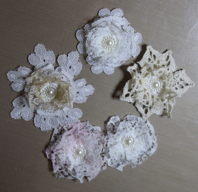 Tales from the Week Day Home: Easy Peasy Lacey Flowers Tutorial