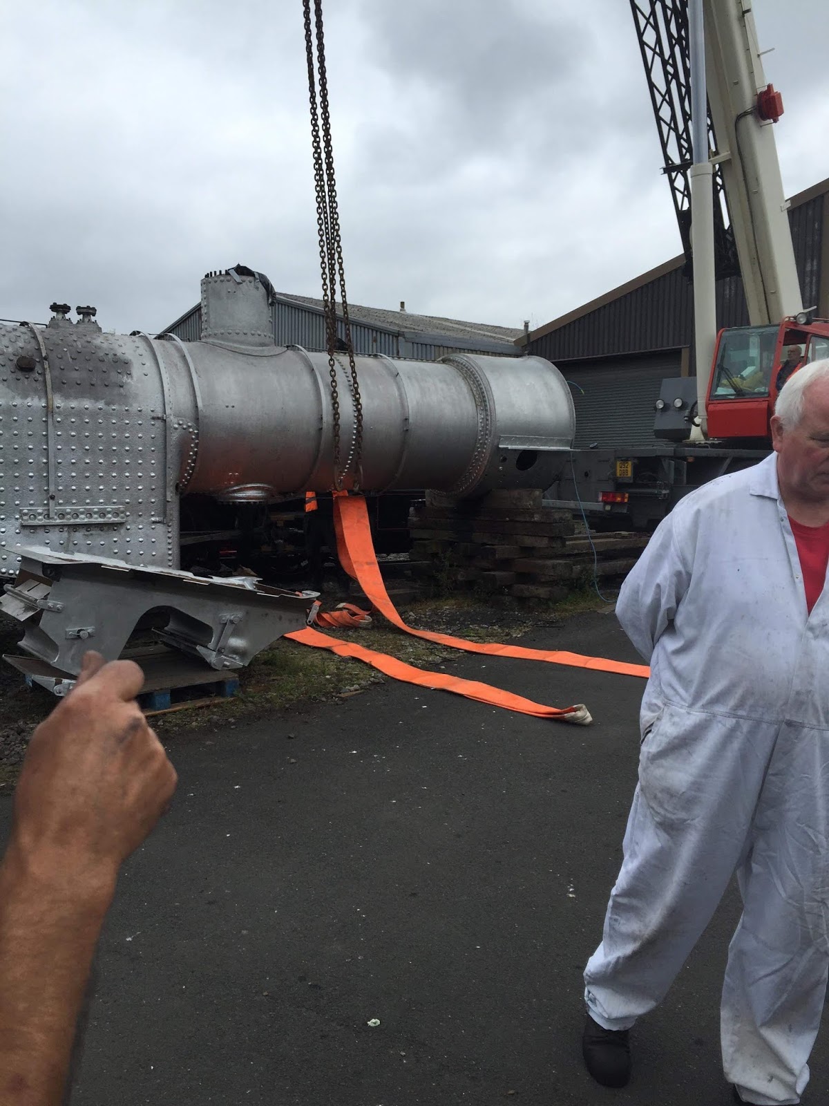 North Tyneside Steam Railway: 401 Boiler Lift