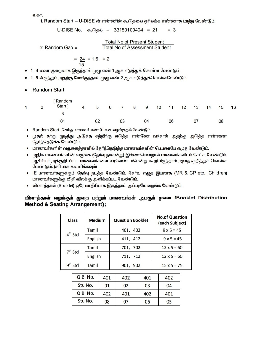 SLAS 2019 - Student & Question Paper Selection, Seating Arrangements ...