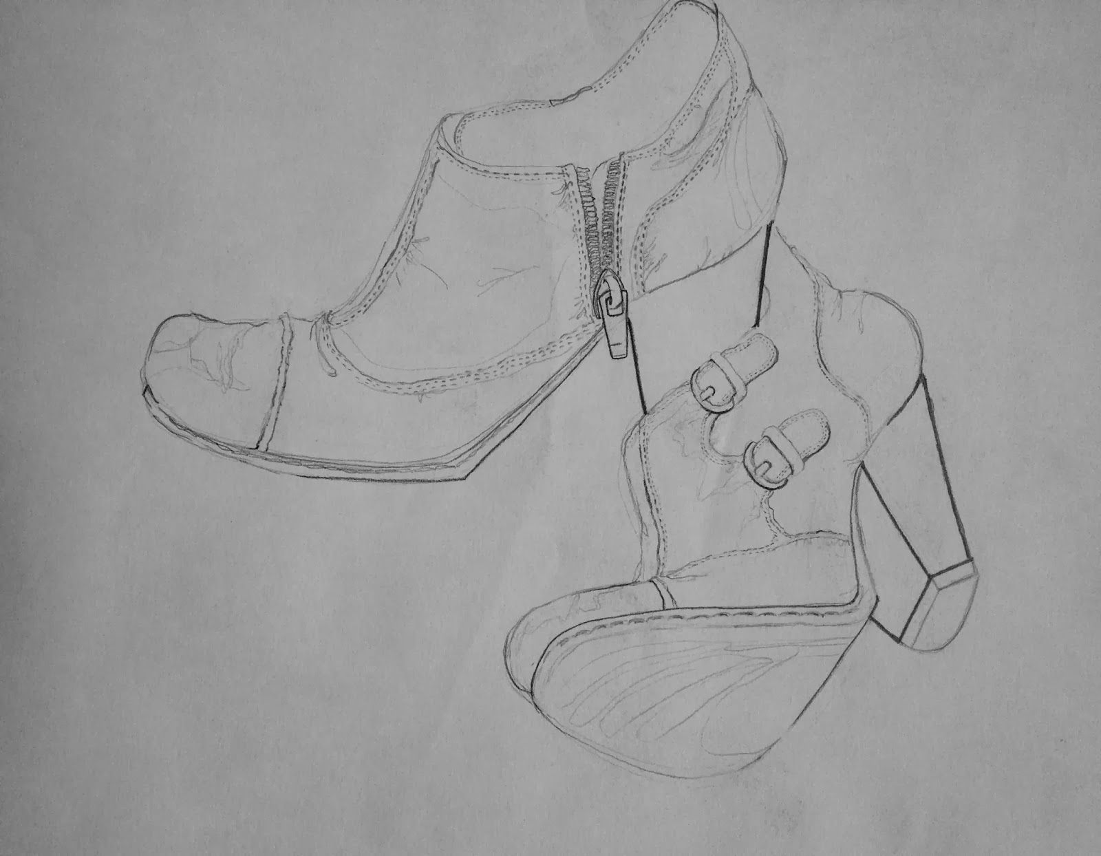 Foundations Drawing Fall '13: Shoe Contour: Due Oct. 8th