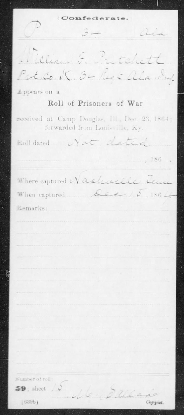 Karen's Family Files: William Franklin Pritchett and Thomas A ...