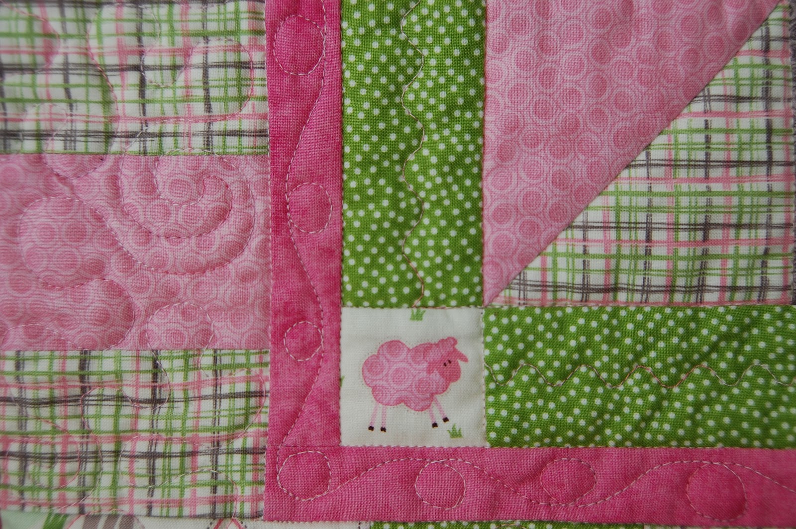 The Domestic Quilter: Machine Quilting & Binding: Pinwheel quilt ...